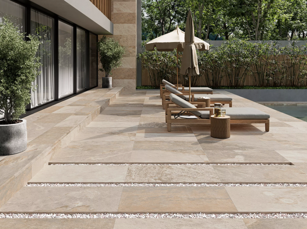 BSM Carrelage - Carrelage sol et mur effet pierre mat Sand 60x60 - Bali ...